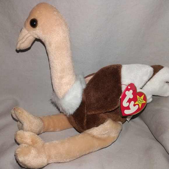 Ty | Toys | Vintage Ty Beanie Baby Stretch The Ostrich | Poshmark